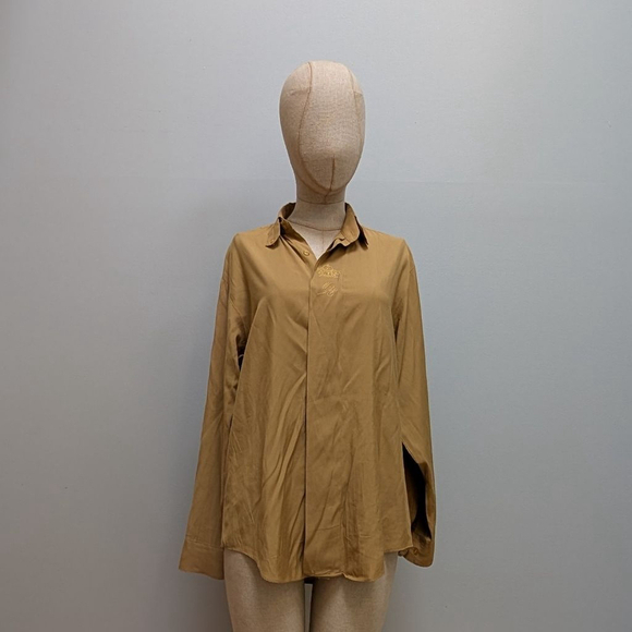Umen | Shirts | Studio Umen 8s 90s Hip Hop Tan Button Down Shirt Small ...